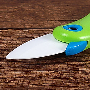 Creative Bird Shape Collapsible Portable Folding Ceramic Fruit Knife Paring Knife (four Colors Optional)
