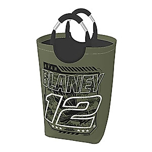 Ryan Blaney 12 Large Laundry Basket Laundry Hamper Bag Washing Bin Clothes Bag Collapsible Tall with Handles Waterproof Bathroom College Essentials Storage for College Dorm, Family