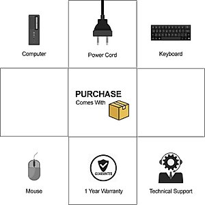 DELL Optiplex High Performance 790 Desktop Computer PC, Intel Quad Core i5-2400 3.1GHz Processor, 8GB DDR3, 1TB SATA, DVD, Windows 10 Professional (Renewed)']