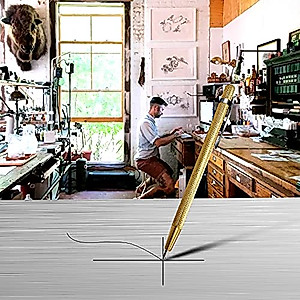 Tungsten Carbide Tip Scriber Marking Engraving Pen for Stainless Steel, Ceramics and Glass Carving (Gold)