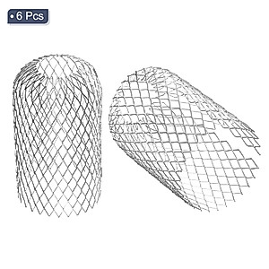 uxcell Gutter Guard, 3.14 Inch Down Pipe Gutter Balloon Guard Filter Strainer for Leaves Roof Screen Leaves Debris, Pack of 6