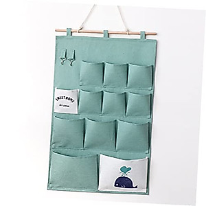 Levemolo Hanging Bag Storage Bags Wall Hanging Bag Wall Baskets Hanging Bag Wall Storage Supplies Fabric Door Green Baby High Capacity Storage Bag Wall Wall Storage Bag