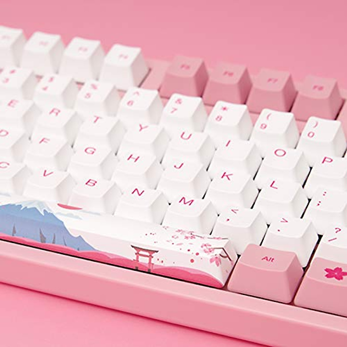 Akko TKL Wired Gaming Mechanical Keyboard, Programmable with OEM Profiled PBT Dye-Sub Keycaps and N-Key Rollover, 3087 Tokyo 87-Key Pink Keyboard for PC/Laptop/Mac (Akko 2nd Gen Orange Tactile Switch)