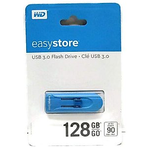 WD - Easystore 128GB USB 3.0 Flash Drive - Blue
