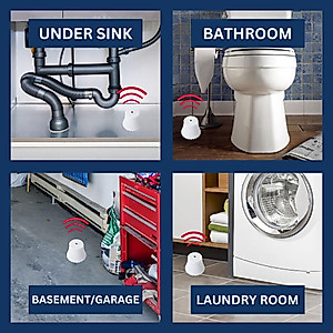 Flood Buzz Water Leak Alarm; Water Leak Detector for Homes and Businesses; Reusable with Factory Installed Battery - 6 Pack