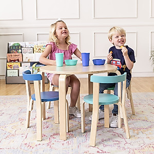 ECR4Kids My First Meal Pal Combo Set, Children's Tableware, Blue, 15-Piece