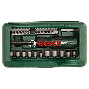 Bosch 2607019504 Screwdriver set (46 Piece), Assorted color
