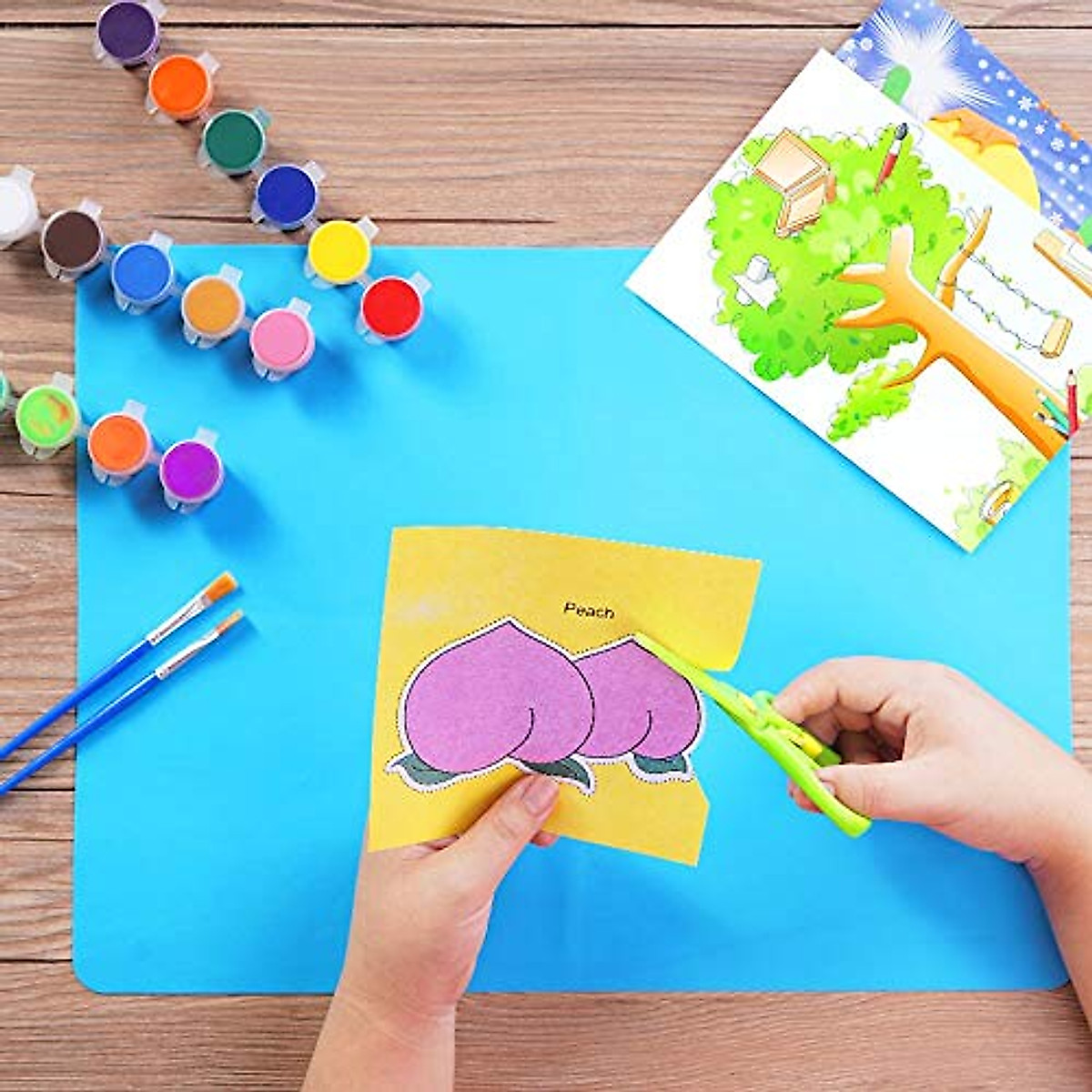 3 Pack Silicone mat Large Silicone Sheets for Crafts, Liquid, Resin Jewelry Casting Molds Mat, Silicone Placemat 15.7” x 11.8” (Blue& Purple & Yellow)