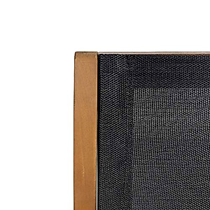 Christopher Knight Home Calista Acacia Wood Barstools with Outdoor Mesh (Set of 2), Teak and Black