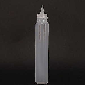 10pcs Pen shape pe plastic dropper bottle,liquid bottle with crystal cap (15ml)