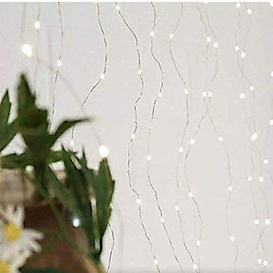 SOLARMKS Solar String Lights, 2 Pack 100 LED Solar Fairy Lights Waterproof Outdoor String Lights 33ft Copper Wire Lights for Patio Lawn Garden Gate Yard Party Wedding Christmas Decoration,Cool White