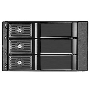 SilverStone FS303-12G Two 5.25" Bay to Three 3.5" SAS-12G / SATA 6Gbit/s trayless hot-swap cage, SST-FS303B-12G