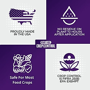 Trifecta Crop Control Ready to Use Maximum Strength Natural Pesticide, Fungicide, Miticide, Insecticide, Help Defeat Spider Mites, Powdery Mildew, Botrytis and Mold on Plants 32 OZ Size