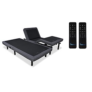 iDealBed 4i Custom Adjustable Bed Base, Wireless, Massage, Dual USB Charge, Nightlight, Zero-Gravity, Anti-Snore, Memory Pre-Sets, Split Queen
