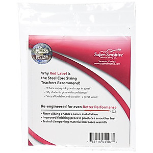 Super Sensitive 4107 Red Label Full Core Standard Viola Strings, Set of 4