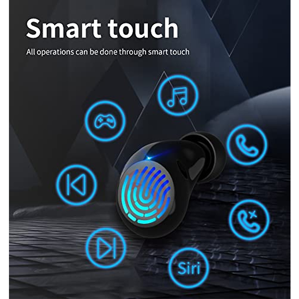 Kids Wireless Earbuds Bluetooth, Wireless Earphones with Noise Reduction Bluetooth 5.0 Waterproof Sport TWS Stereo Lightweight in-Ear-Headphones with Built-in Mic for iPhone/Android/Samsung Phones