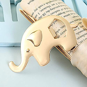 Pack of 16 Bottle Opener Baby Shower Party Favor for Guests Elephant Shaped Bottle Opener Baby Shower Favors Birthday Bridal Shower Souvenirs Wedding Favor Gift (White Elephant, 16)