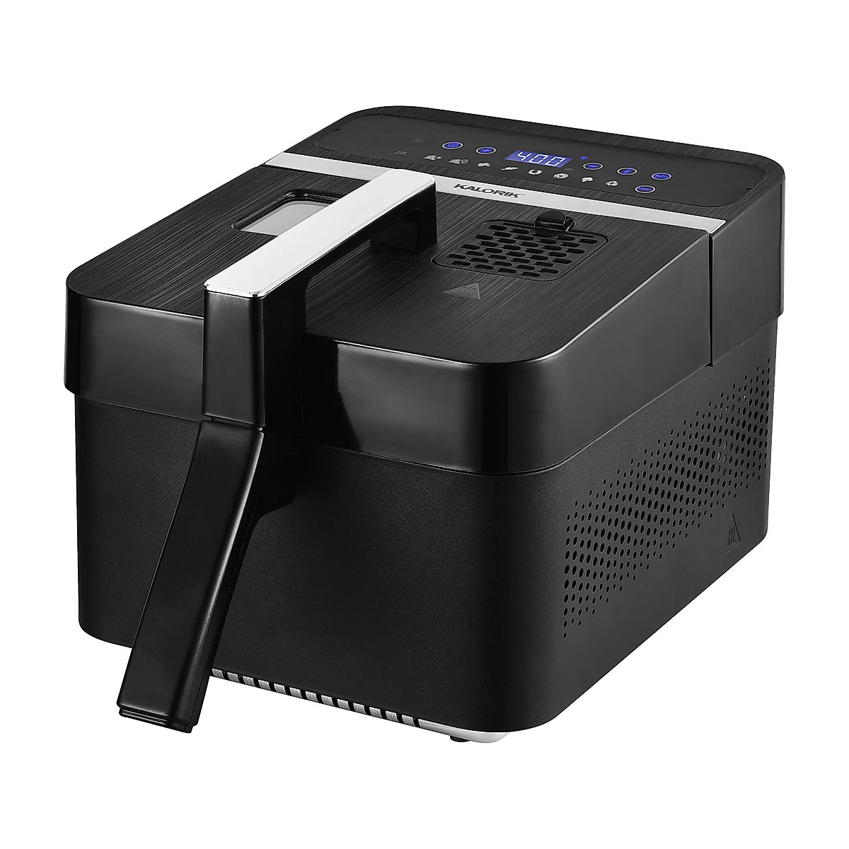 Kalorik FT 45418 BK 2-in-1 Digital Air and Deep Fryer, Black, LED Display Features Easy-to-use Digital Controls with 8 Cooking Presets, 3-Quart Basket Yields 3 to 4 Servings, Detachable Power Cord