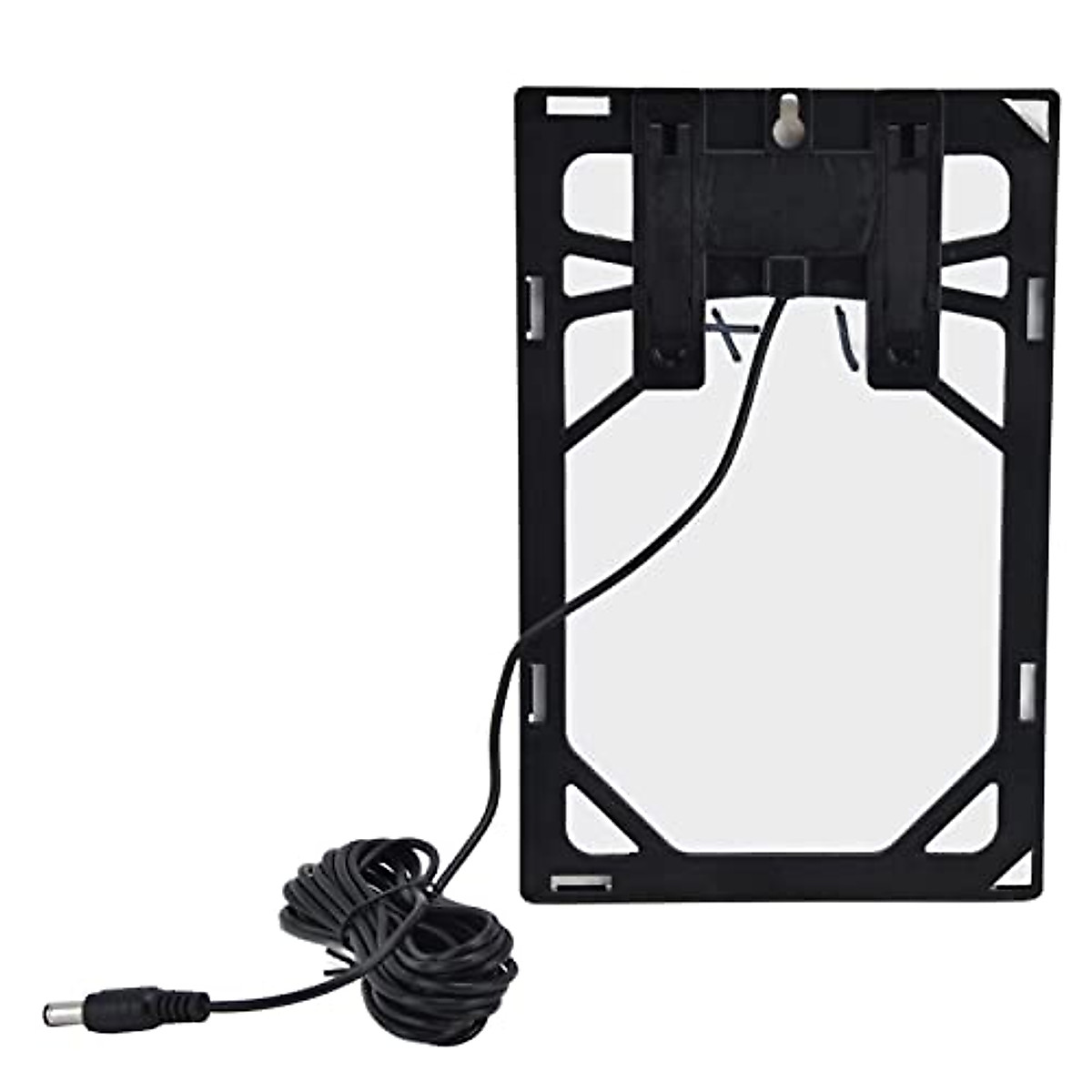 6W 12V Solar Panel Charger, 137x210mm/5.4x8.3in Polysilicon Tablet Generator DC5521 Output Lightweight Low Light Efficiency Convenient for Emergency Lights