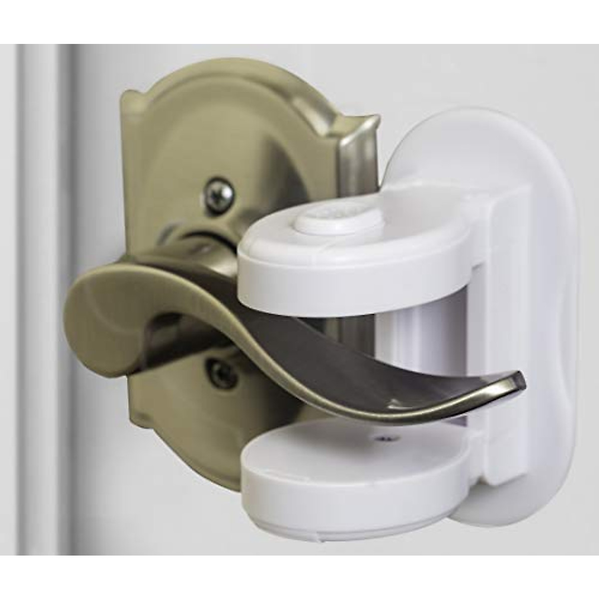 Door Handle Baby Proof Device | Door Handle Child Safety Lock | Safety Door Locks for Kids | Child Proof Locks Door Handle Lock | Door Handle Baby Proof (White Pro, Pack of 2)