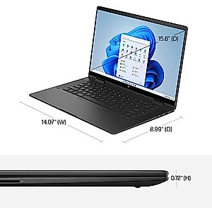 HP Envy x360 Convertible 2-in-1 Media Laptop, 15.6" Full HD Touchscreen, 6-Core AMD Ryzen 5 7530U, 32GB RAM, 1TB SSD, Backlit Keyboard, Windows 11, HDMI, USB-C, Black,