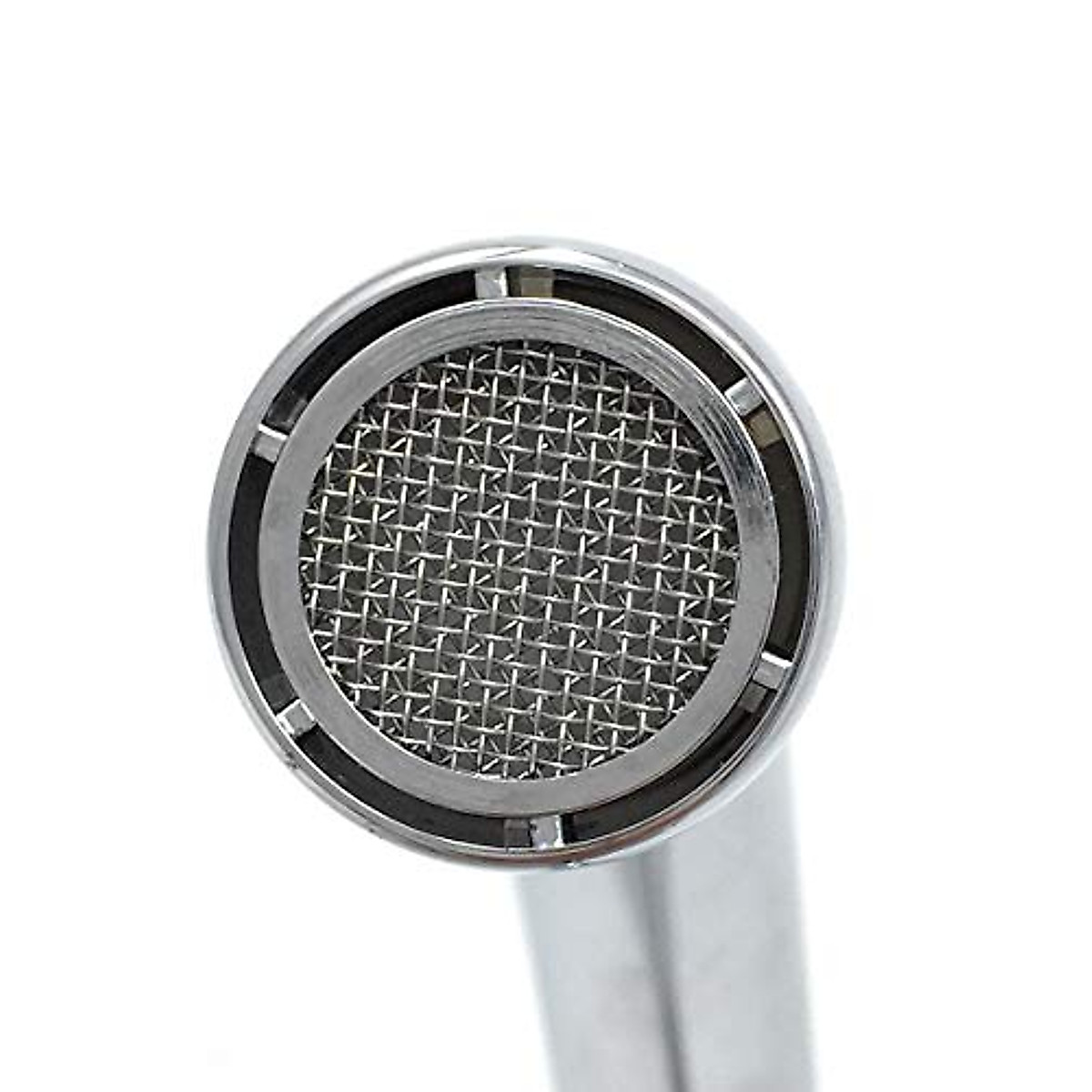 Chromed Surface Two-Handle Tall Stainless Steel Spout Kitchen Faucet [1205 PF] ADA 8-Inch Center Hole, No Lead, Plastic Body Ideal for RV's or Rental Apartment Buildings