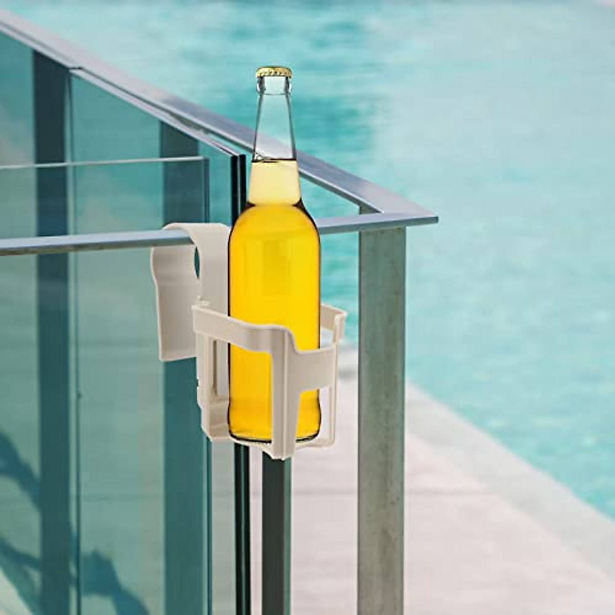 Baluue Party Outdoor Mug Above Cup Drinks, Pool Holder Accessories Supplies Rack Poolside Storage Beverage Garden Hanging Dink Ground Drink Refreshing Holders for Drinks Swimming 2pcs