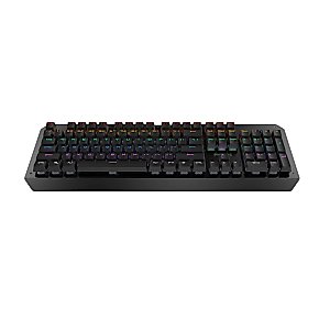 PHILIPS USB Mechanical Gaming Keyboard — RGB Ambiglow, High-Performance Blue Switches | Custom Backlit Keymaps, N-Key Rollover | Windows, Linux, Mac OS & Gaming Consoles (SPK8413)