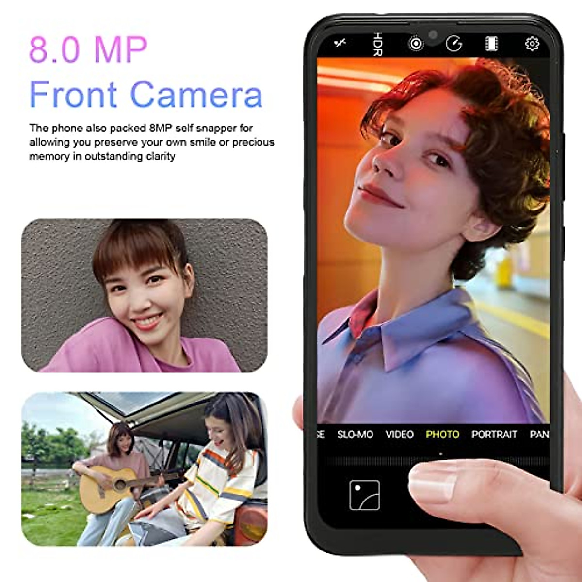 5G Mobile Phone for Android 10.0-1920 X 1080 Inch HD IPS Touch Screen, 10 Core CPU Processor, 6.53 Inch Face Unlocked Smartphone, 6GB RAM 128GB ROM, 8MP+21MP, Ultra Long Standby