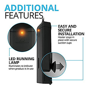 Fluval P50 Submersible Aquarium Heater for Up to 15 Gallons, 50 Watts