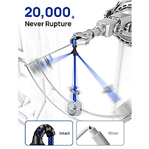 JSAUX Micro USB Cable Android Charger, (2-Pack 6.6FT) Micro USB Android Charger Cable Nylon Braided Cord Compatible with Galaxy S7 S6 J7 Edge Note 5, Kindle. MP3 and More-Blue