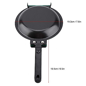 Pancake Frying Pan - Non-stick Flip Frying pan Pancake Maker Double Side Ceramic Coating Flip Frying Pan Household Kitchen Cookware (Green)