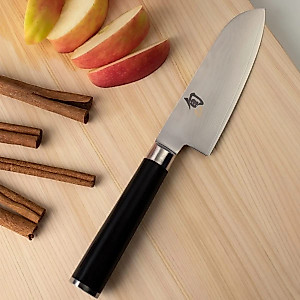 Shun Cutlery Classic Santoku Knife 5.5", Asian-Inspired Knife for All-Purpose Food Prep, Chef Knife Alternative, Handcrafted Japanese Knife