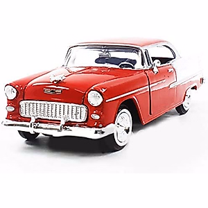 MOTORMAX 73229 1955 55 CHEVY BEL AIR HARD TOP 1/24 DIECAST RED ,#G14E6GE4R-GE 4-TEW6W206381