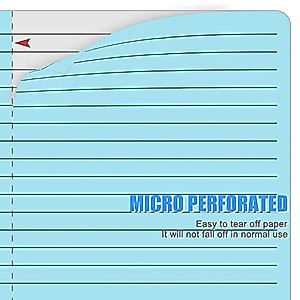 Alopuxi Spiral Notebook, Colored Lined College Ruled Paper, 105 Sheets/210 Pages, 6" x 8.5"