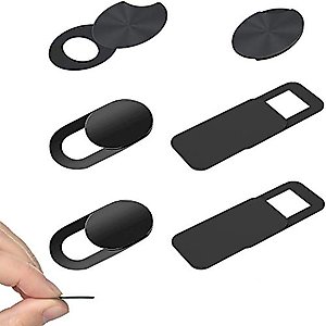 Deal4You - Webcam Cover Slide, Ultra Thin Camera Blocker for Laptop, Pc, Computer, Phone, Tablet, Protect Your Privacy (Pack 6-3 Shapes)