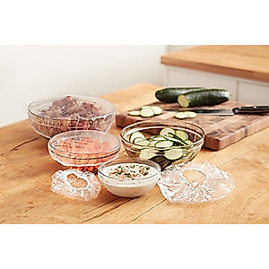 Fox Run - 11639 Fox Run Plastic Bowl Covers, 1.75 x 6 x 10 inches, Clear