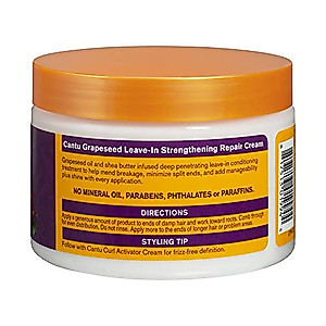 Cantu Grapeseed Leave in Conditioning Cream, 12 oz