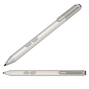 Silver Capacitive Stylus Pen Wireless Connection 256 Levels of Pressure Sensitivity Easy Access for Computer and Tablet