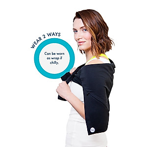 BootyWrap Modern Fanny Pack by Invisibelt - Slimming Wrap for Women with Zipped Pocket Storage to Carry Essentials for Walking, Running, Outdoors (Black, Medium)