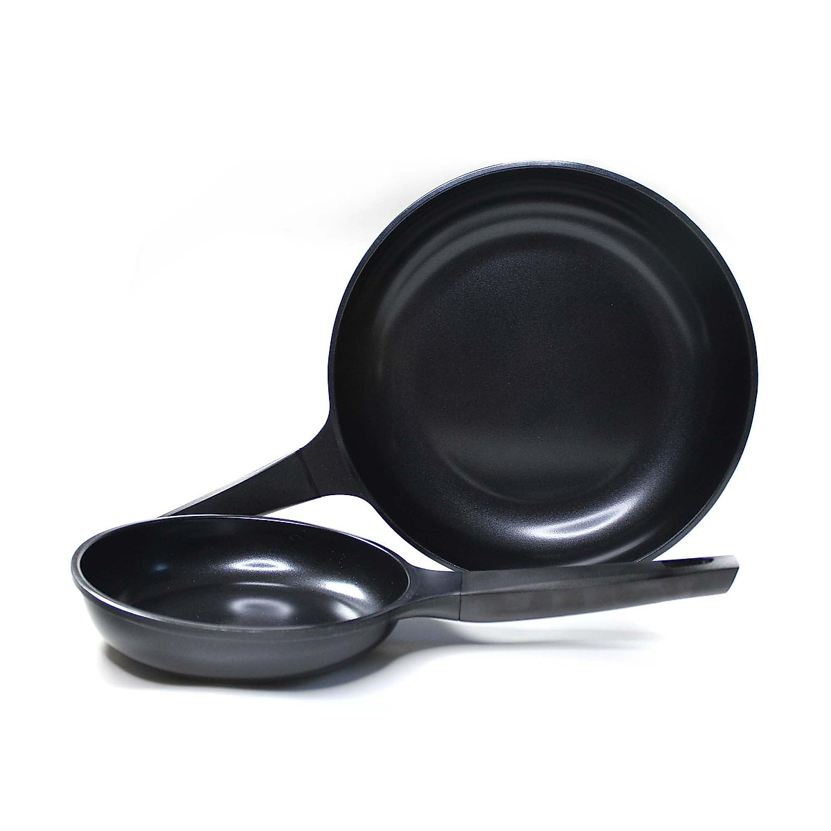 Evaco/Cast 2-PIECE SET CERAMIC, 8"" FRYING PAN + 12"" FRYING PAN, Black, ES2030