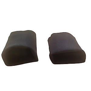 Seamless Rib Cuffs 1 Pair,1 * 1 Rib Knit Replacement Jacket Stripes Rib Knit Trims Cuffs for Sewing DIY (Black Color)