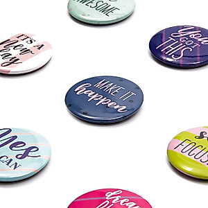 Paper Junkie 18 Pack Inspirational Quote Decorative Magnets for Fridge Refrigerator Locker