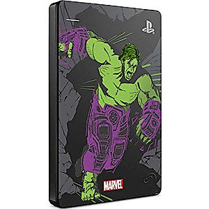 Seagate Game Drive for PS4 Marvel's Avengers LE - Hulk 2TB External Hard Drive - USB 3.0, Metallic Gray, Officially Licensed Compatibility with PS4 (STGD2000105)