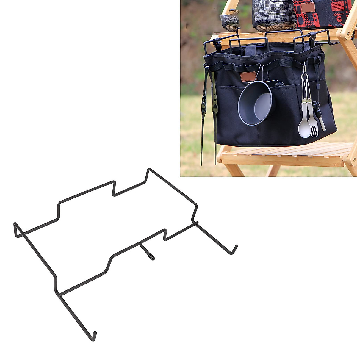 Milltrip Trash Bag Table Holder, Portable Hanging Trash Bag Rack Tabletop Mount Trash Can Bracket Dustbin Cage Garbage Kitchen Plastic Bag Holder Table Rack for Indoor/Outdoor Camping, Picnics,Parties