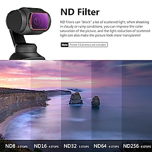 STARTRC Magnetic ND & CPL Filters Set for DJI Osmo Pocket 3 Creator Combo Accessories - 6 Pack CPL, ND 8, ND 16, ND 32, ND 64, ND256, Ultra Slim Aluminum Frame