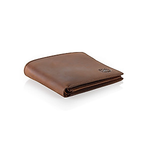 Stealth Mode Leather Bifold Wallet for Men With ID Window and RFID Blocking