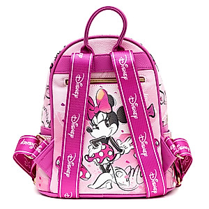 Wondapop Disney Minnie Mouse 11" Vegan Leather Fashion Mini Backpack