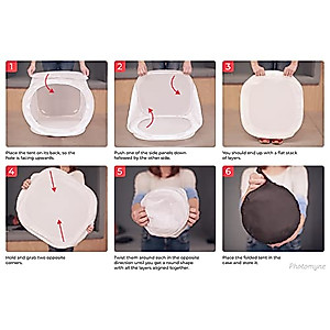 Photomyne Professional Photo Studio Shooting Tent | Photo Light Tent | Photo Light Box | Light Cube Diffusion - White (19X19 inch)