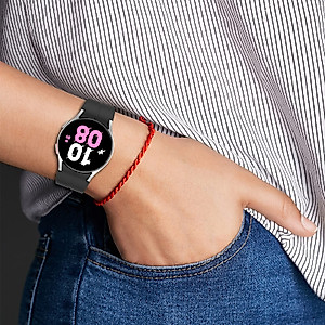 Magnetic Silicone Band for Samsung Galaxy Watch 7/6/5/4/fe Band 40mm 44mm/Watch 6 Classic 47mm 43mm/4 Classic 46mm 42mm Women/Men,for Samsung Watch 5 Pro Band 45mm,No Gap Strap Replacement Wristband